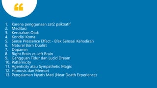 Mengapa orang melihat hal gaib | PPT