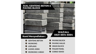 Desain Paving Jalan yang Menarik untuk Area Publik | PPT