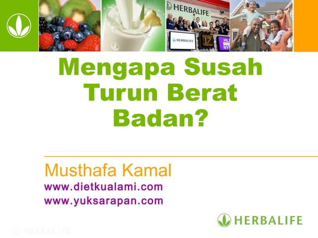 Mengapa susah turun berat badan | PPT