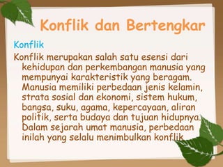 Mengatasi pertengkaran anak (sd) | PPTX