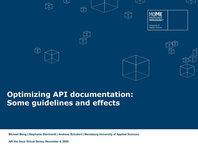 Optimizing Api Documentation Some Guidelines And Effects Ppt