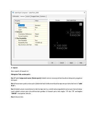 Mengatur Points style dan Label Style pada Autocad Civil 3d.docx