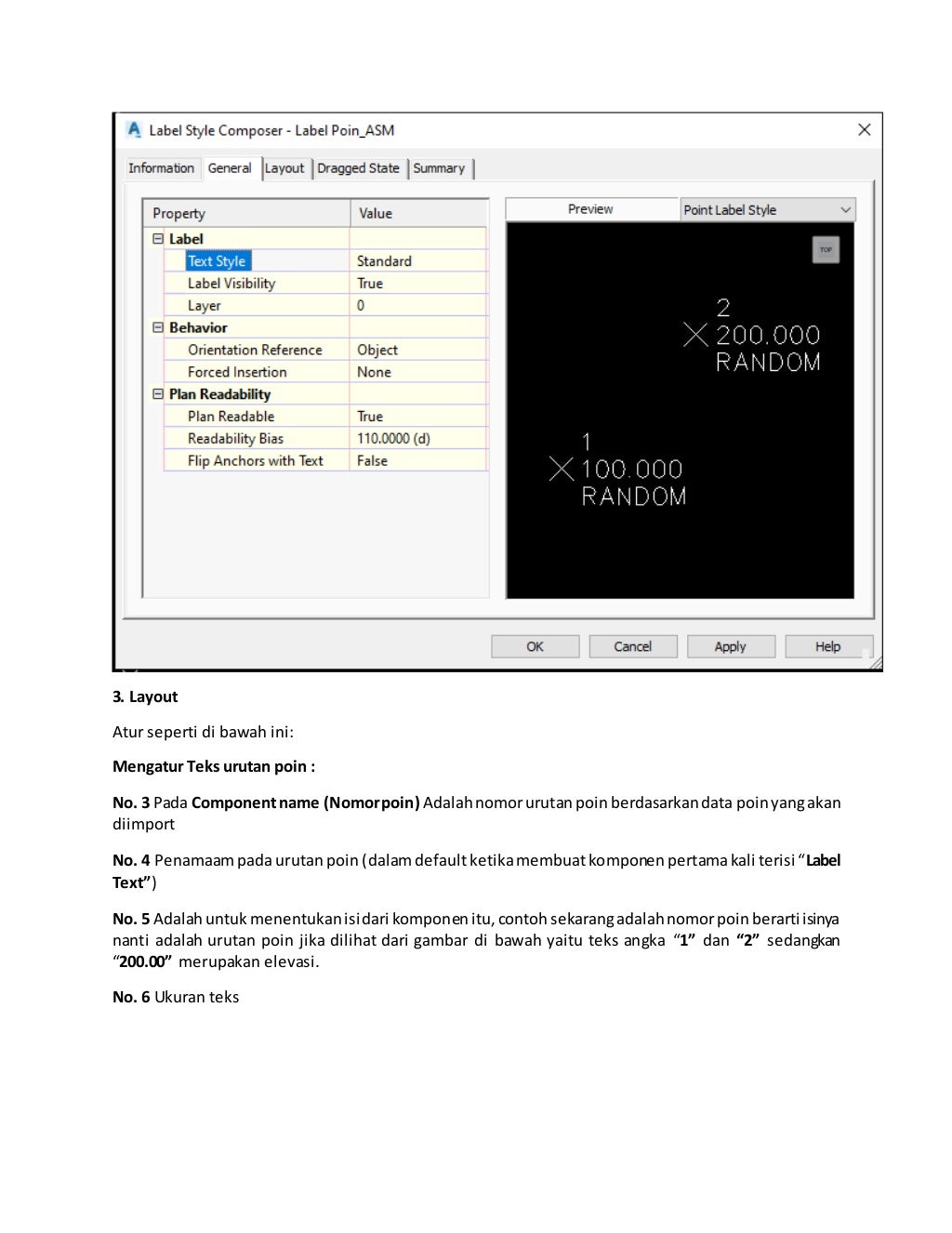 Mengatur Points style dan Label Style pada Autocad Civil 3d.docx
