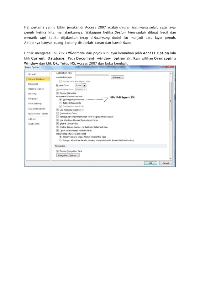 Mengatur ukuran form accses | PDF
