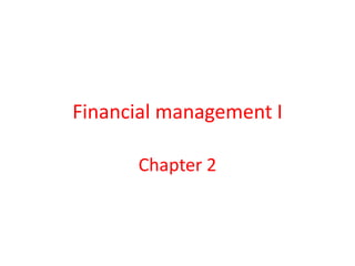 Financial Management: Chapter Three.pptx
