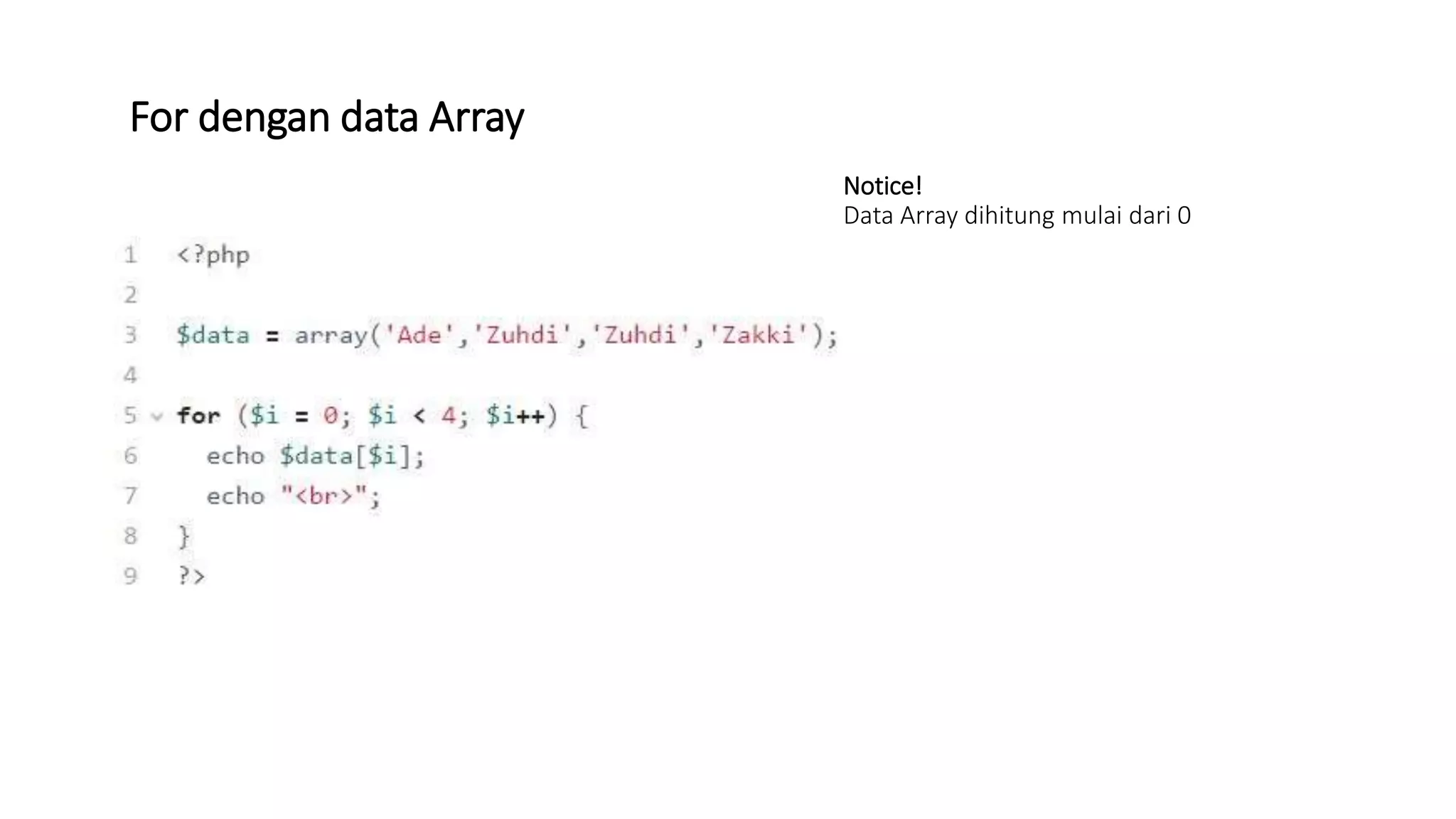 Mengetahui macam macam perulangan pada php | PPTX