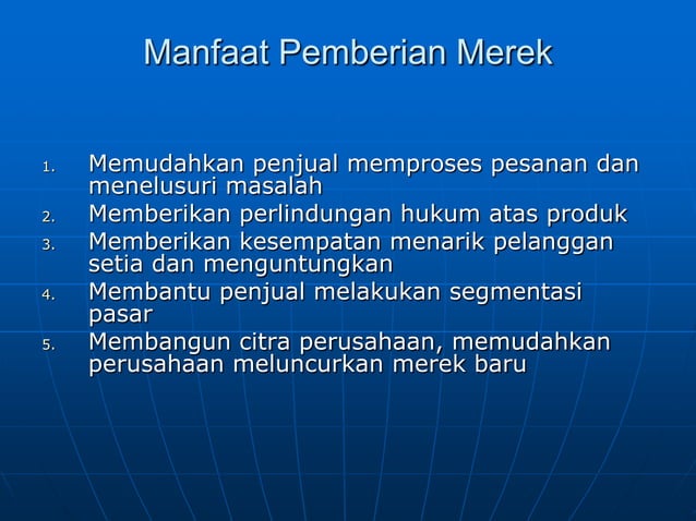 Mengelola lini produk dan merek | PPT