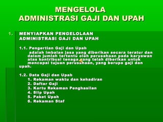 Mengelola administrasi gaji dan upah | PPT