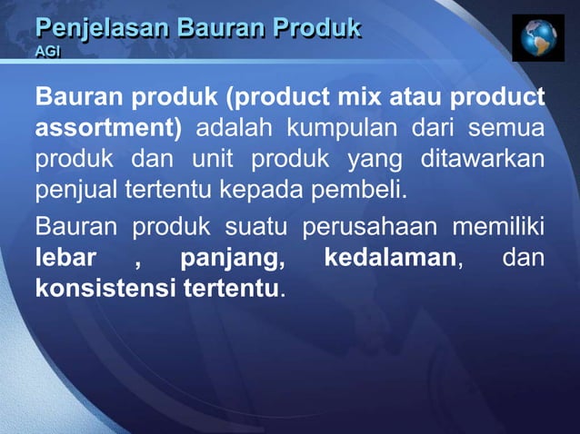 Mengelola bauran dan lini produk | PPTX