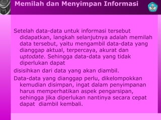 Mengelola data informasi di tmpt kerja indonesia | PPT