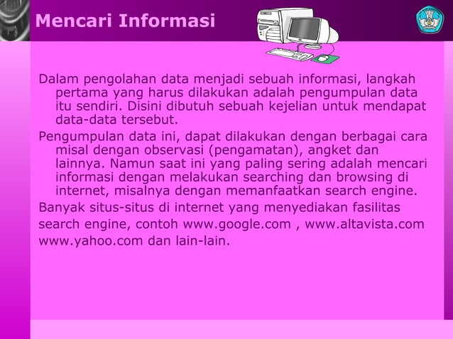 Mengelola data informasi di tmpt kerja indonesia | PPT