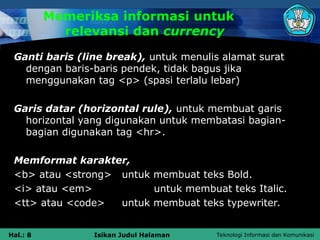 cara membuat dan mengelola isi halaman web1.ppt