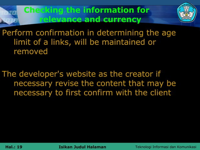 Mengelola isi halaman web1 eng | PPT | Web Design and HTML | Internet