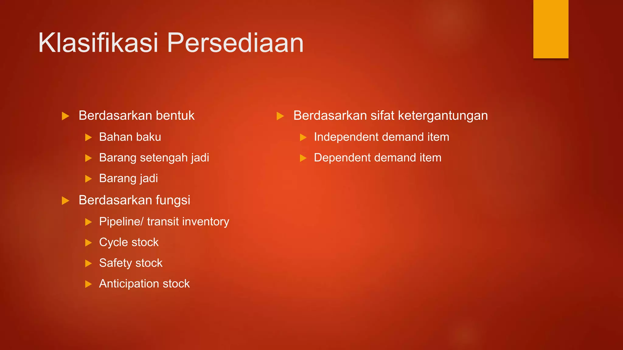 Mengelola persediaan pada supply chain | PPTX