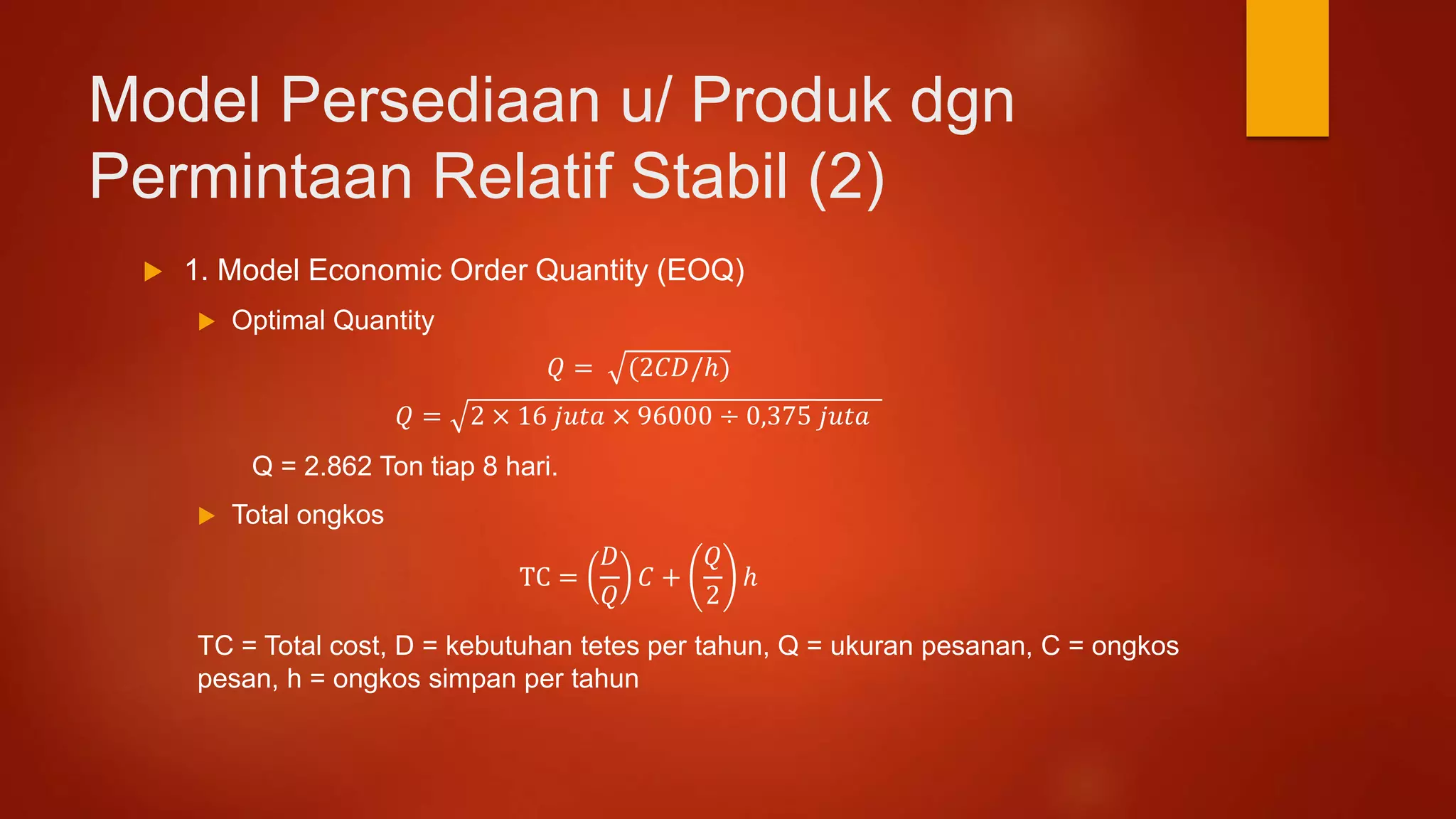 Mengelola persediaan pada supply chain | PPTX