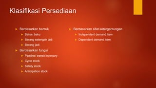 Mengelola persediaan pada supply chain | PPTX