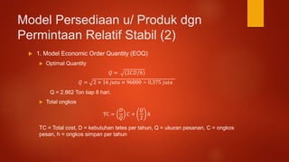 Mengelola persediaan pada supply chain | PPTX