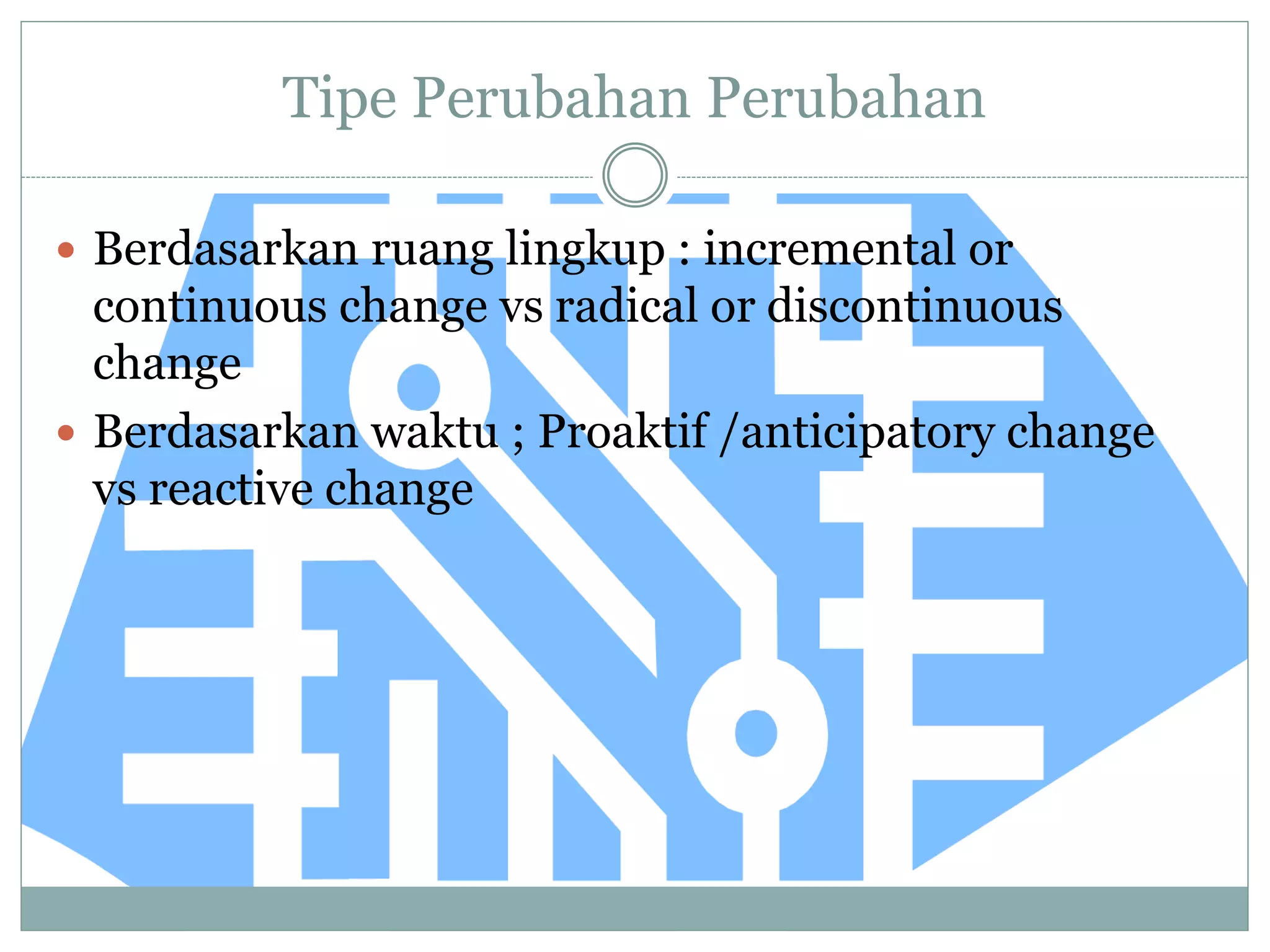 Mengelola perubahan organisasi | PPTX