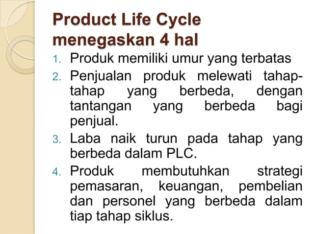 Mengelola siklus hidup dan stratgei produk | PPTX