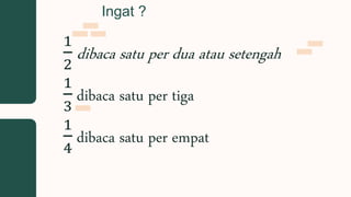 Mengelompokkan pecahan | PPT