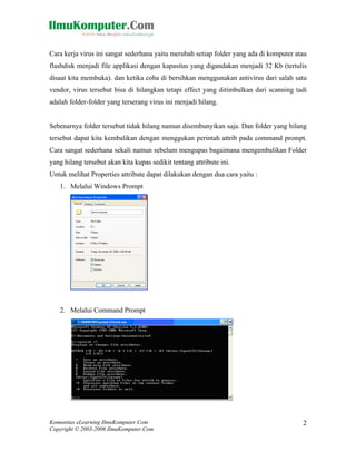 Mengembalikan folder-yang-hilang- xp | PDF