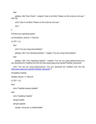 Mengembalikan data yang terhapus atau rusak pada hardisk menggunakan ...