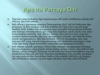 Mengembangkan Kepercayaan Diri | PPTX