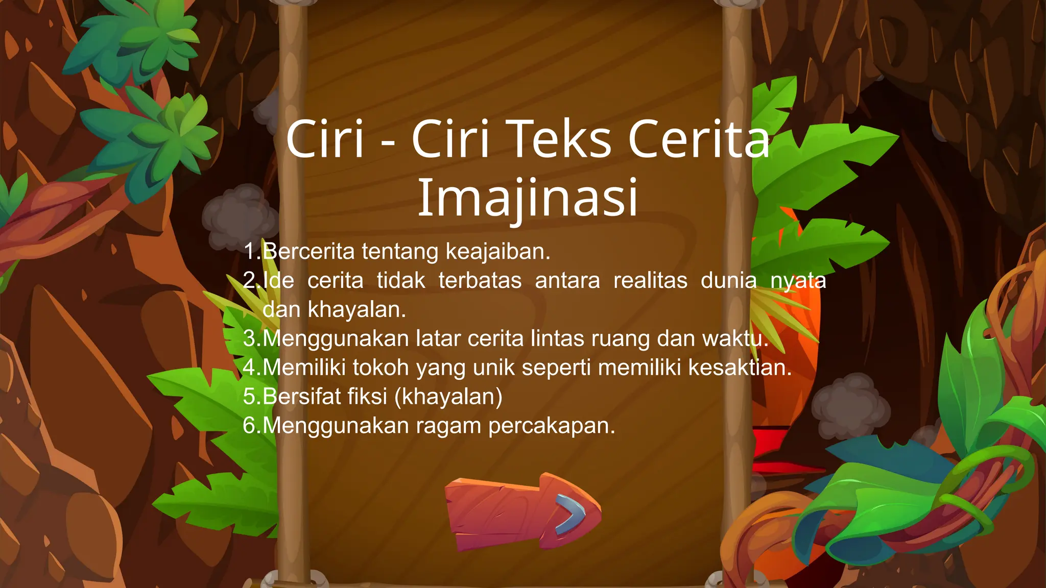Teks cerita imajinatif dan struktur teksnya | PPTX