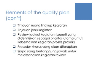 Mengenai development quality plan | PPTX