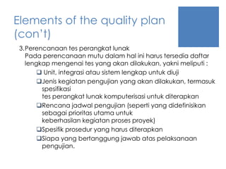 Mengenai development quality plan | PPTX