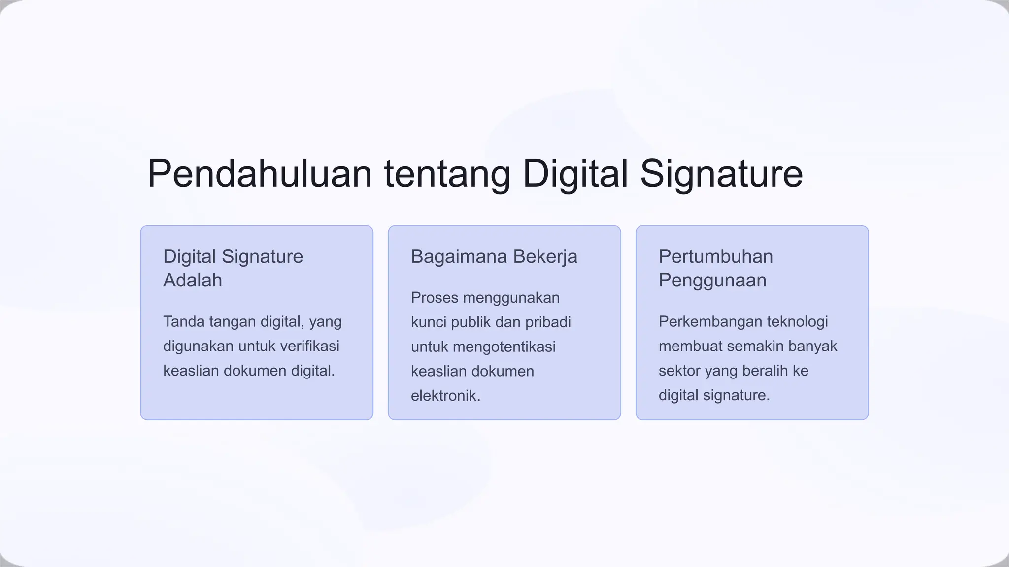 Mengenal Digital Signature Security Information | PPT