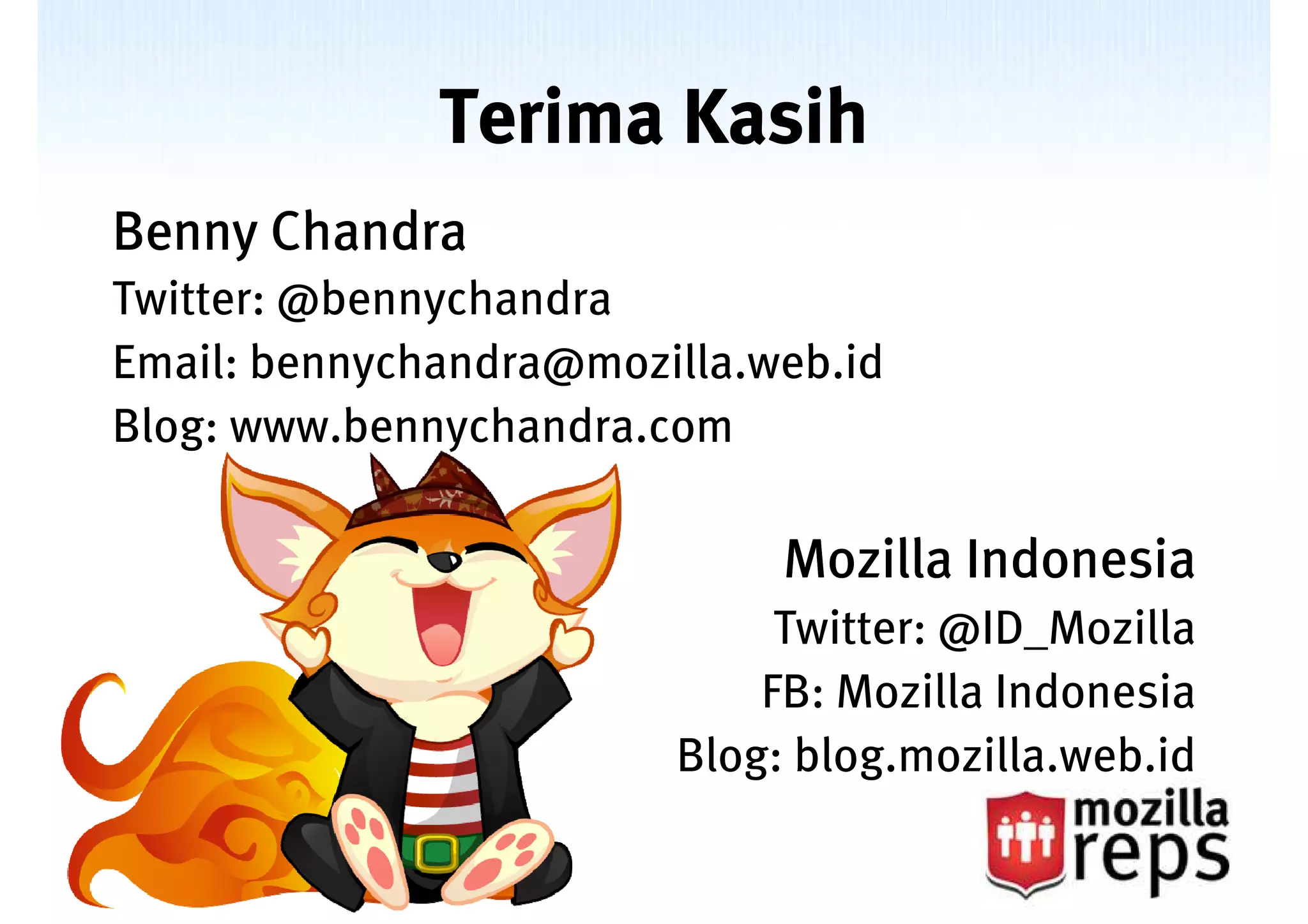 Mengenal Mozilla Webmaker | PPT
