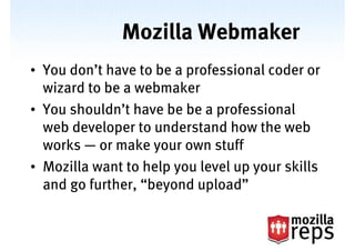Mengenal Mozilla Webmaker | PDF | Browsers | Computer Software and Applications