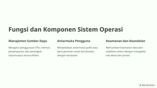 Materi Dasar 1 - Mengenal Sistem Operasi | PPT