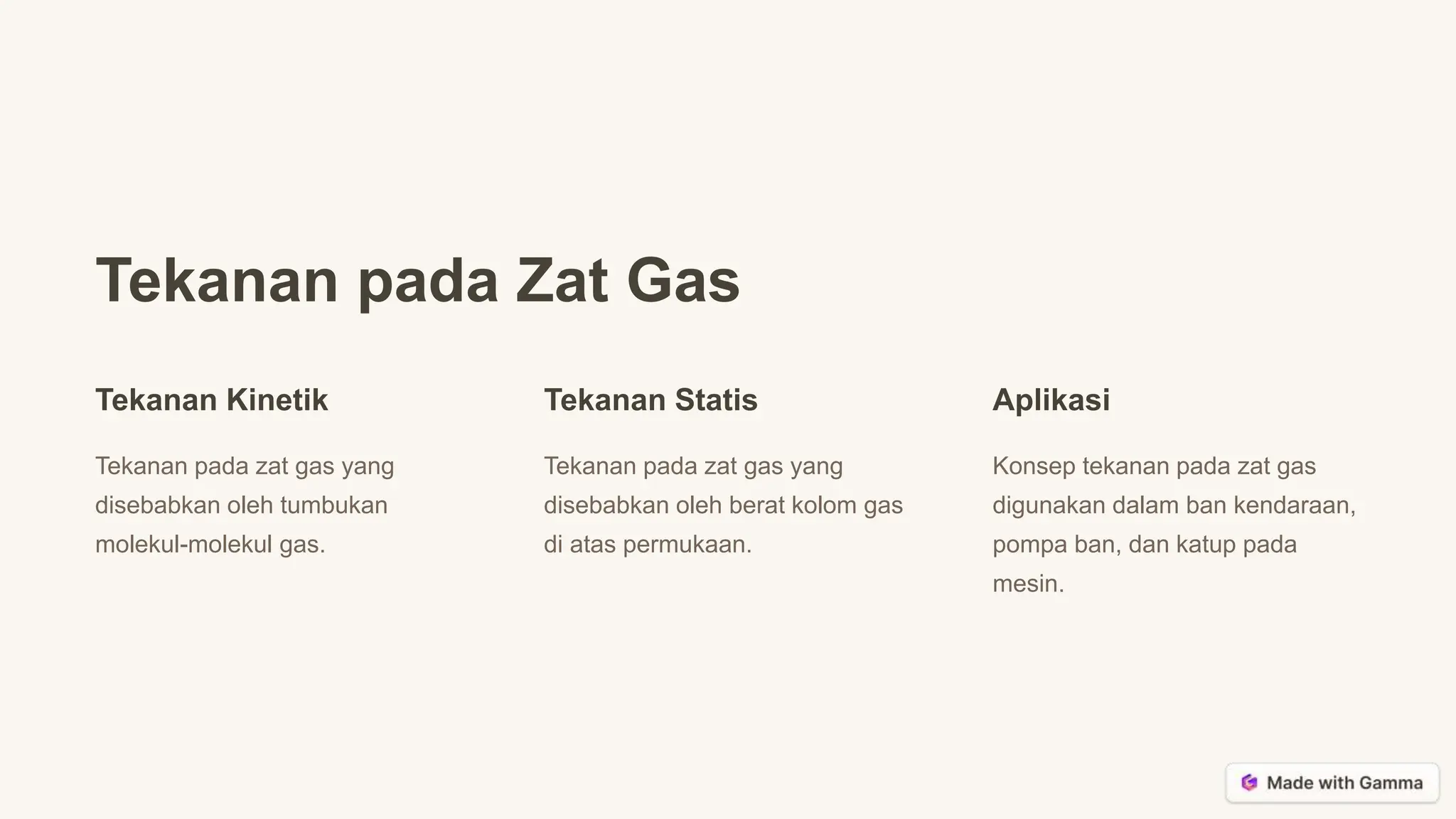 Tekanan Zata Padat, Zat cair dan Zat Gas | PPT