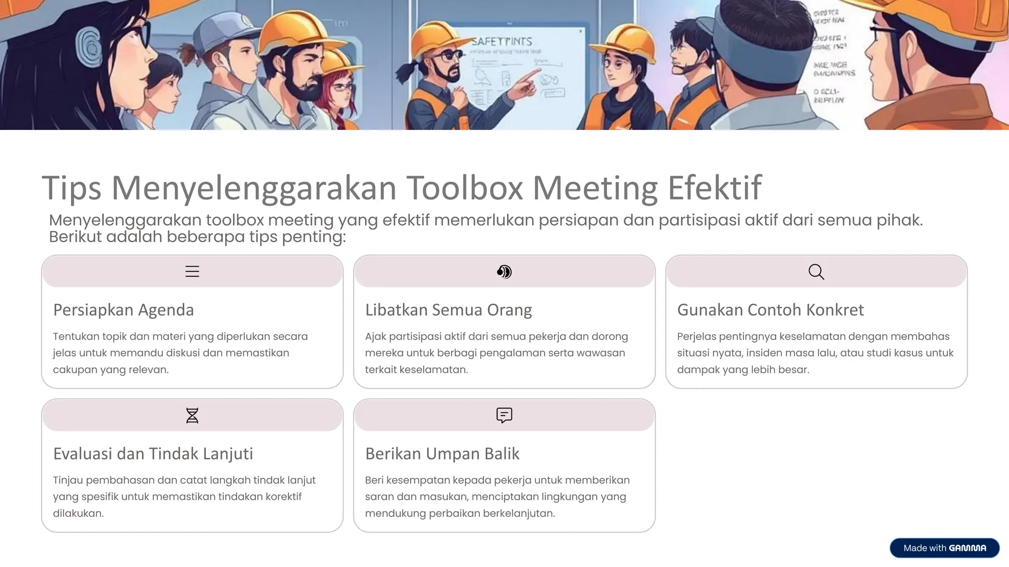 Mengenal Toolbox Meeting Kesehatan dan keselamatan kerja | PDF