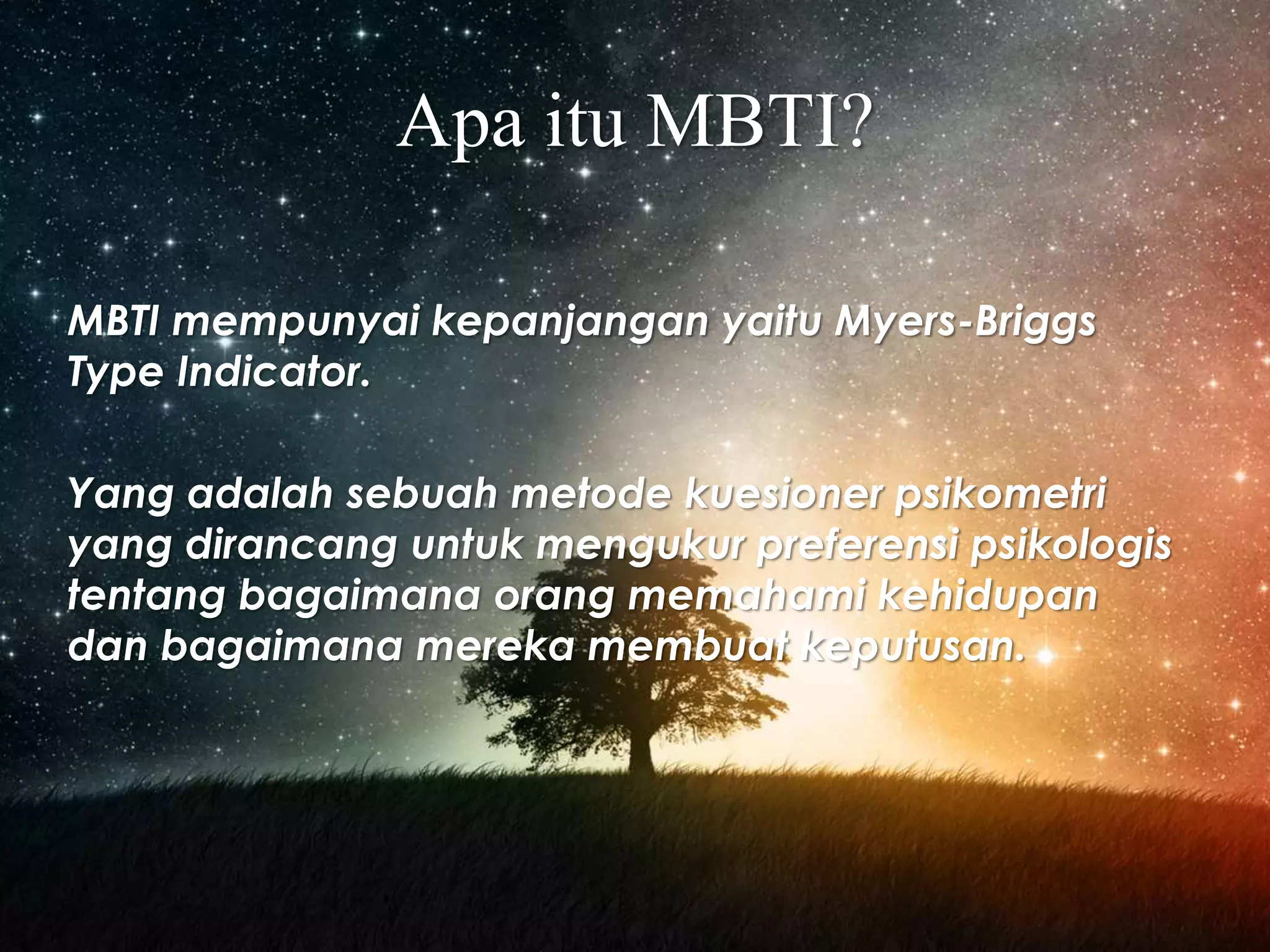 Mengenal 16 tipe personalitas mbti | PPTX
