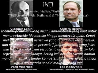 Mengenal 16 tipe personalitas mbti | PPTX