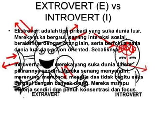 Mengenal 16 tipe personalitas mbti | PPTX