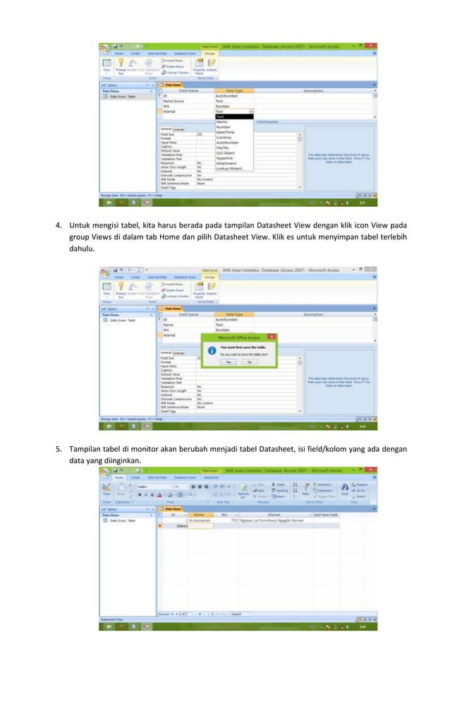 Mengenal access 2007 | PDF