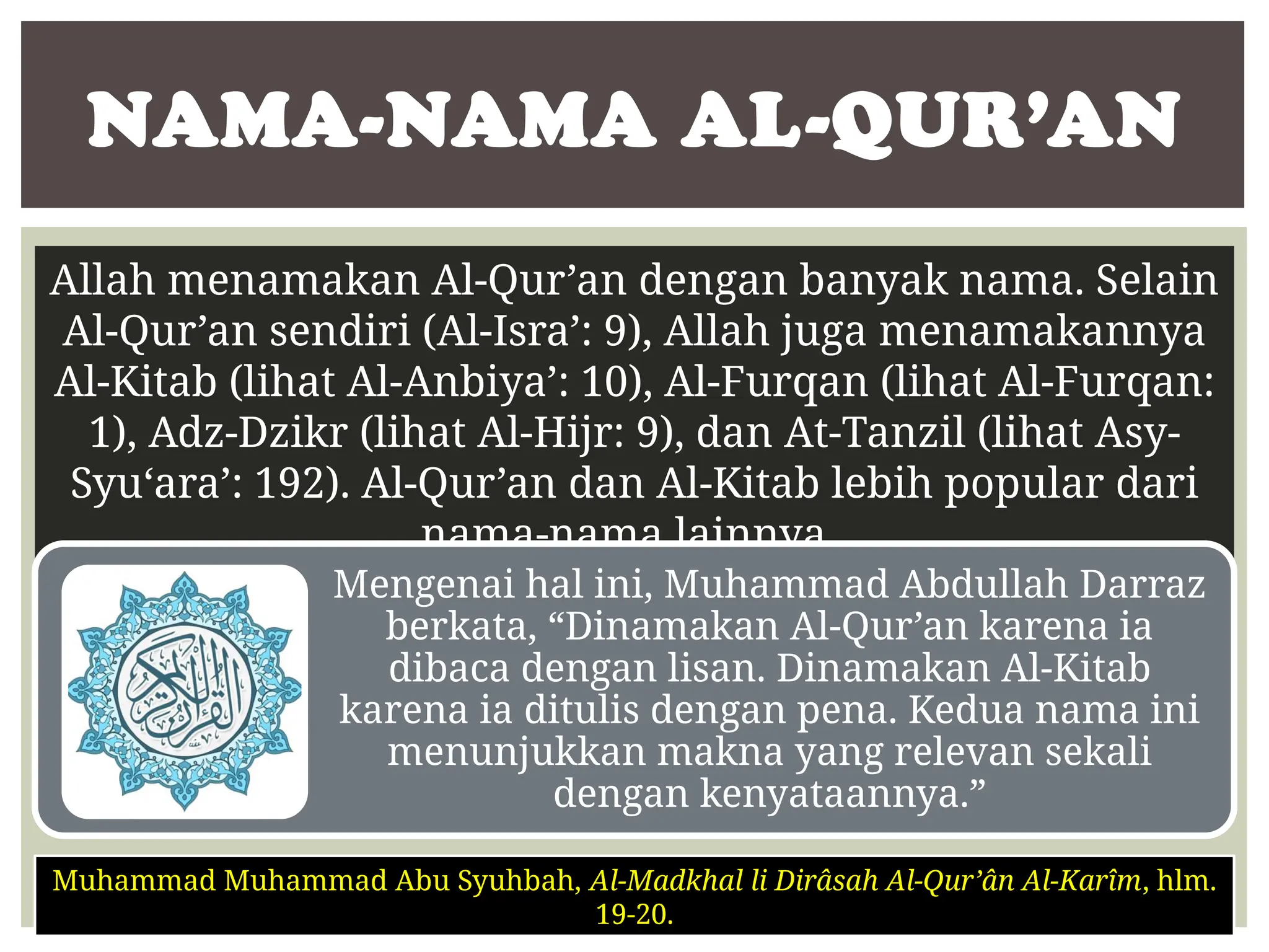 mengenal Alquran sebagai kitab suci umat islam | PPTX