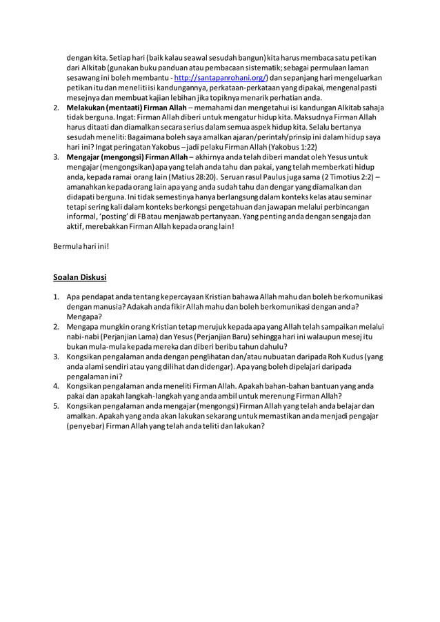 Mengenal Allah - Allah yang Berfirman | PDF