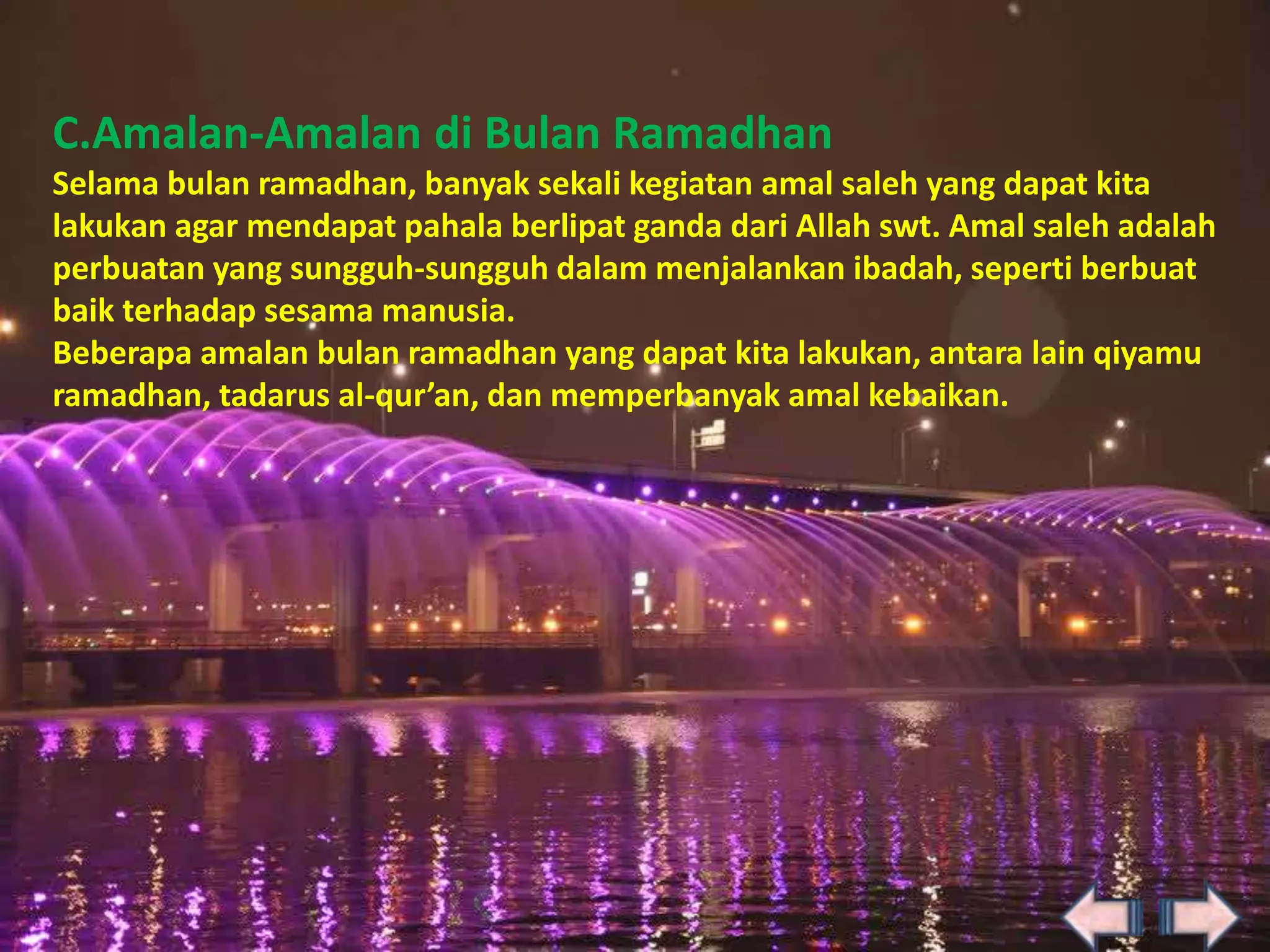 Mengenal Amalan-Amalan di Bulan Ramadhan | PPTX