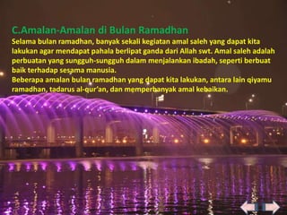 Mengenal Amalan-Amalan di Bulan Ramadhan | PPTX