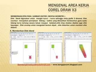 Mengenal area kerja corel draw x3 | PPTX