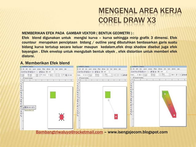 Mengenal area kerja corel draw x3 | PPTX