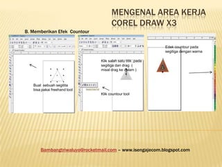 Mengenal area kerja corel draw x3 | PPTX