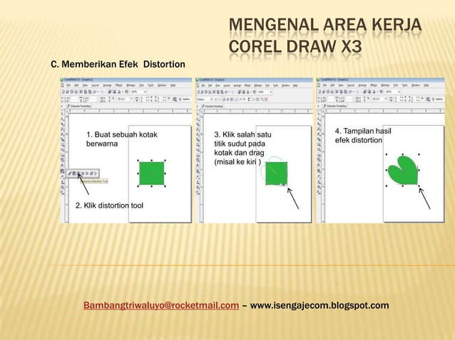 Mengenal area kerja corel draw x3 | PPTX