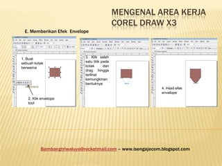 Mengenal area kerja corel draw x3 | PPTX