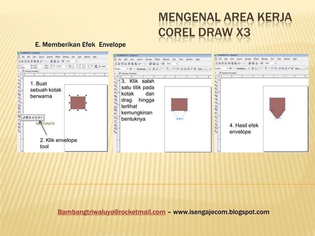 Mengenal area kerja corel draw x3 | PPTX
